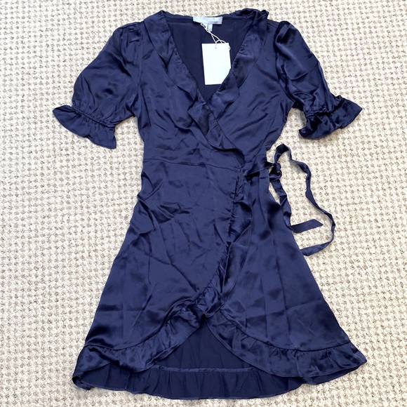 Hill House | Dresses | Nwt Hill House Nima Navy Silk Dress Xs | Poshmark